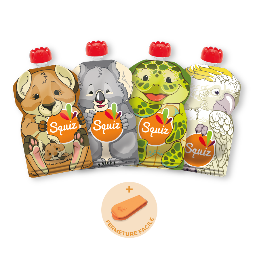 Gourdes compote réutilisables x3 - Australie | Ma Bonne Etoile